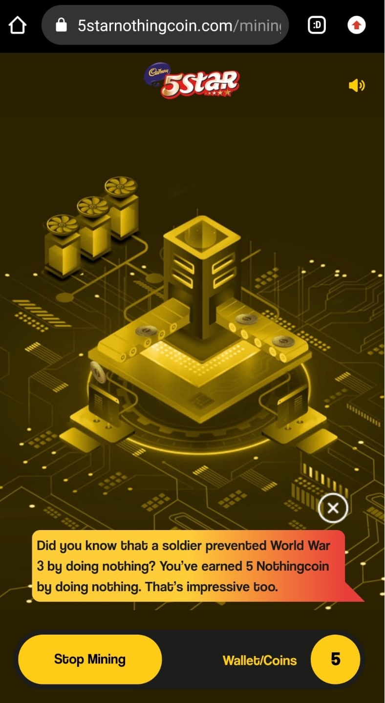Cadbury’s 5-star India Enters Crypto Space By Launching 'Nothing Coin ...