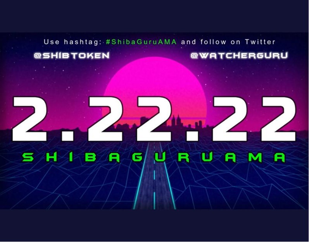 Shiba Inu AMA with Watcher Guru to be Held on February 22, 2022
