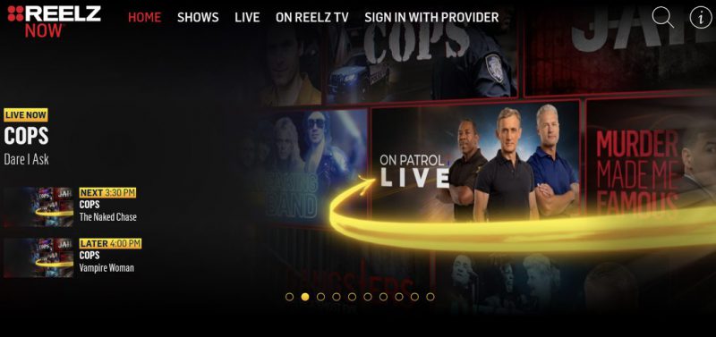 Is Reelz on Youtube TV?